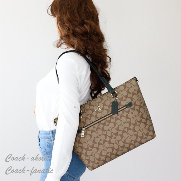 Coach | Bags | Nwt Coach 7969 Gallery Tote In Signature Canvas ...